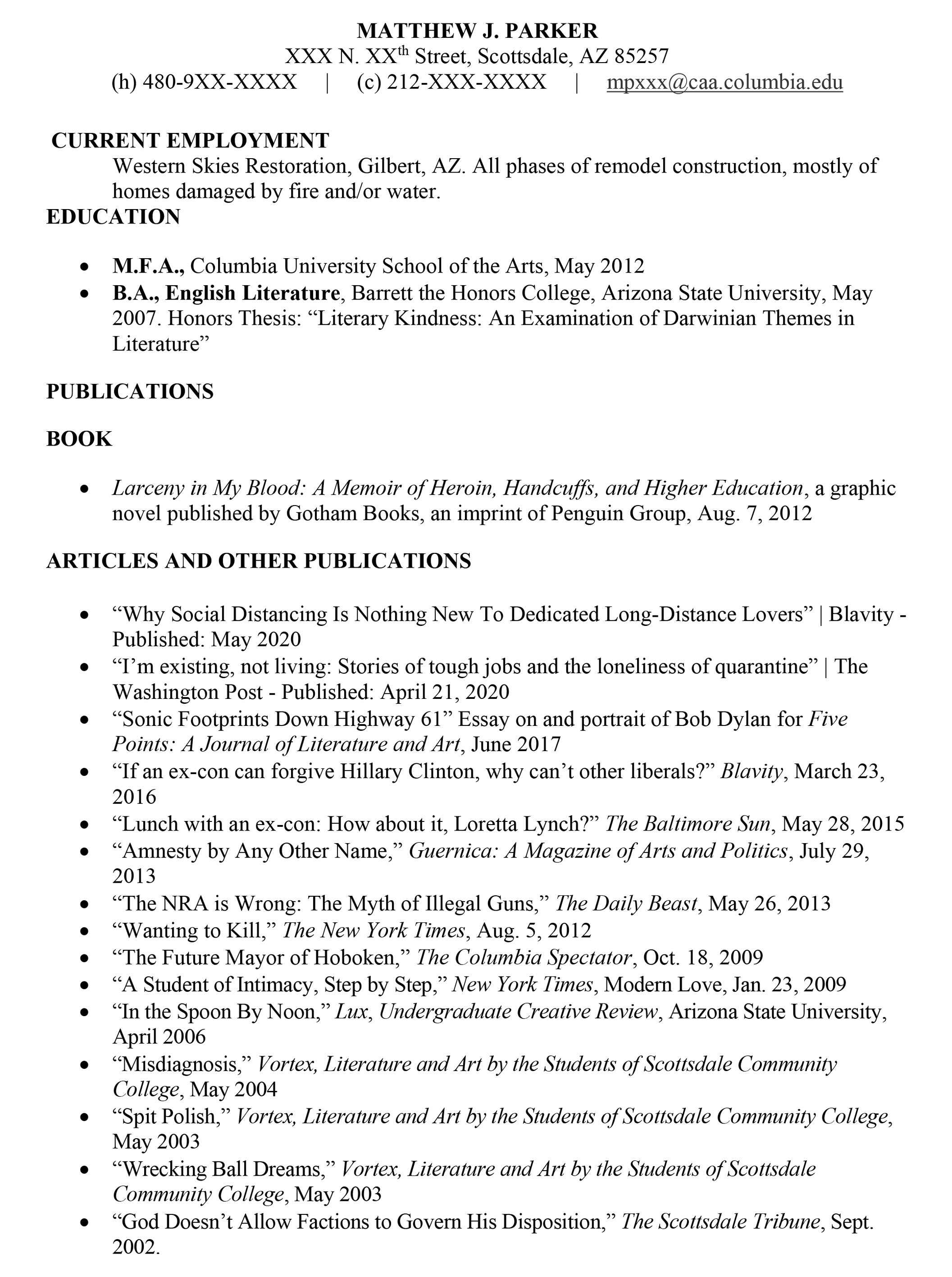 Client Spotlight: Matthew Parker